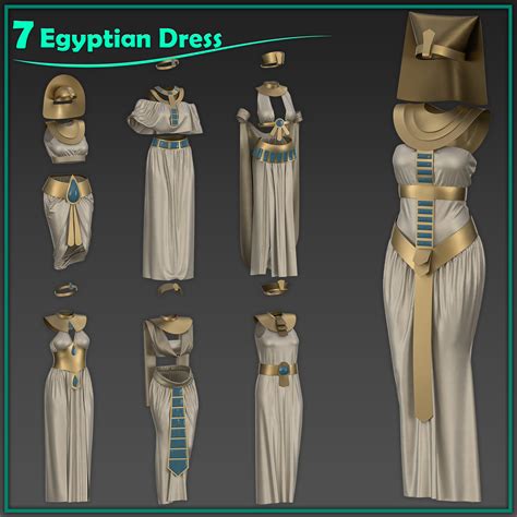 Artstation 7 Egyptian Dress