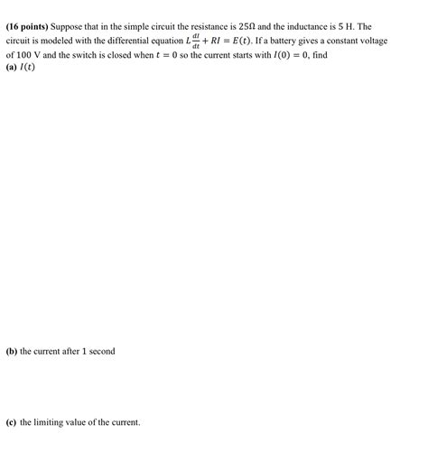 solved suppose that in the simple circuit the resistance is
