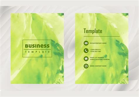 โบรชัวร์แม่แบบเค้าโครงปกสีน้ำออกแบบเวกเตอร์ Ai Eps Uidownload