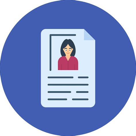 Reanudar La Ilustración Plana Vector Premium