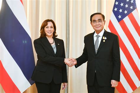 The Prime Minister Of Thailand Met With The Vice President Of The United States Reaffirming The