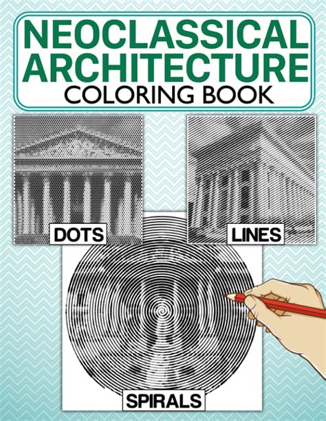 Neoclassical Architecture Dots Lines Spirals Coloring Book Fascinating