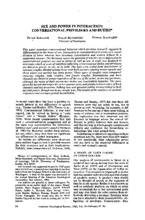 pdf sex and power in interaction conversational privileges and duties