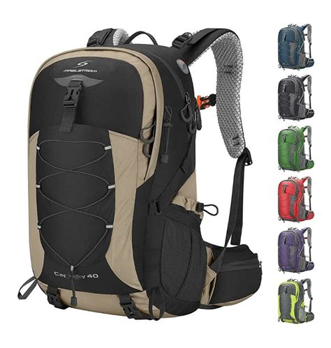 Maelstrom 하이킹 백팩 캠핑 백팩 40l 방수 하이킹 데이팩 레인 커버 포함 경량 여행용 백팩 티몬