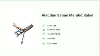 Pengenalan Kabel UTP Unshielded Twisted Pair PPTX