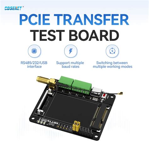 Ebyte E15 Pcie T1 Pcie Test Board Lora Wireless Module Rs485 Rs232 Usb Lora Module