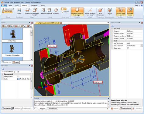 1 Step Assembly Compare Sectioning Measurement Kisters 3dviewstation V1202