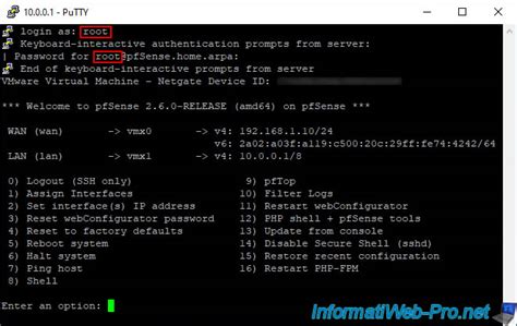 Manage Your Pfsense 2 6 Firewall From The Command Line Using The Ssh