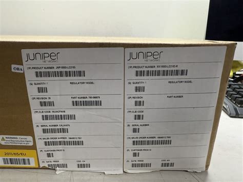 Juniper Jnp10003 Lc2103 Mx10003 Mpc Multi Rate Line Card Mx10003
