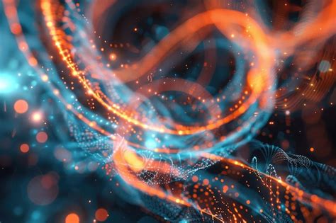 Premium Photo Physics Quantum And Quantum Entanglement 3d Rendering