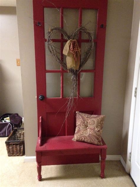 Diy Hall Tree From Old Door Diy Door Hall Tree Liz Marie Blog Join Me As I Build A Hall