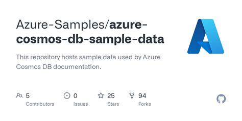 github azure samples azure cosmos db sample data this repository hosts sample data used by