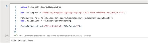 Bug Exists Does Not Work On Synapse · Issue 970 · Dotnetspark