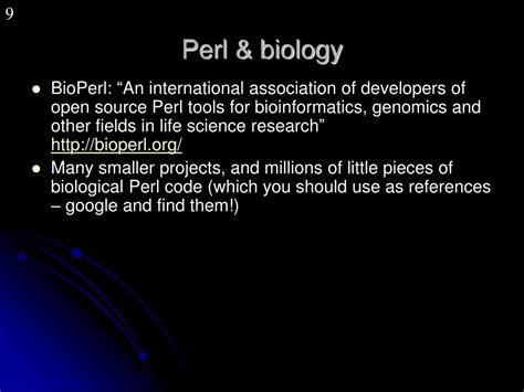 Ppt Perl Programming For Biology Powerpoint Presentation Free