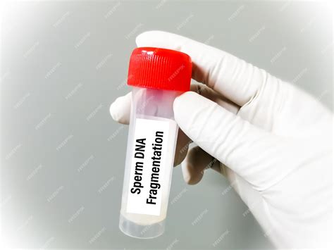 Premium Photo Scientist Holding Sample Container With Sperm For Dna
