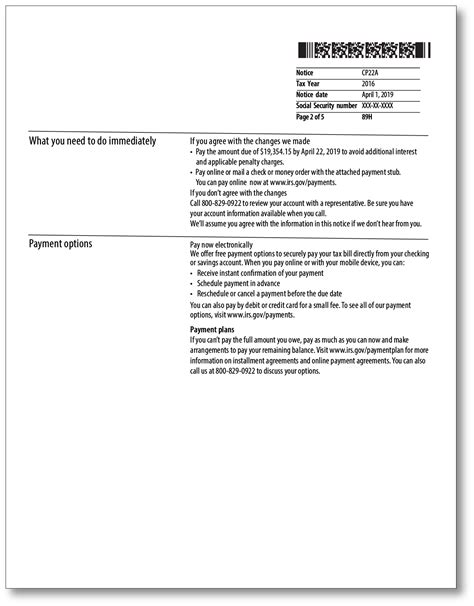 Irs Audit Letter Cp22a Sample 1