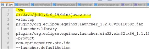 A Weird Springsource Tool Suite Sts Error No Java Virtual Machine Was Found Edwins Journey