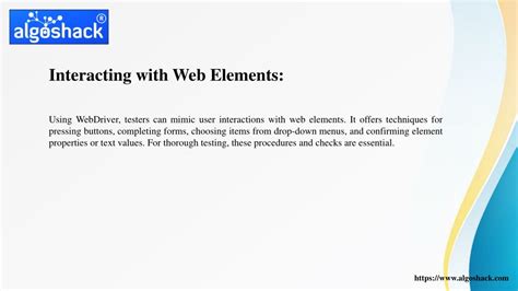 Ppt 5 Key Things To Know About Selenium Webdriver For Automated