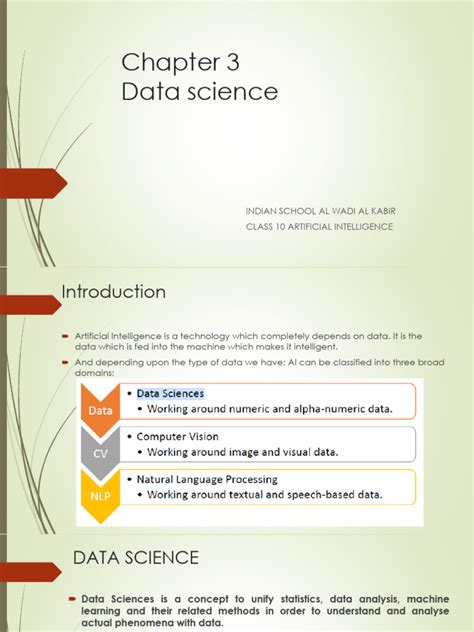 3961502 Class10 Ai Part B Unit3 Unit3 Data Science Pdf Data Science