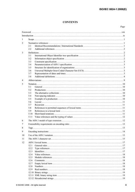 ISO IEC 8824 1 2008 Information Technology Abstract Syntax Notation One ASN 1 Specification