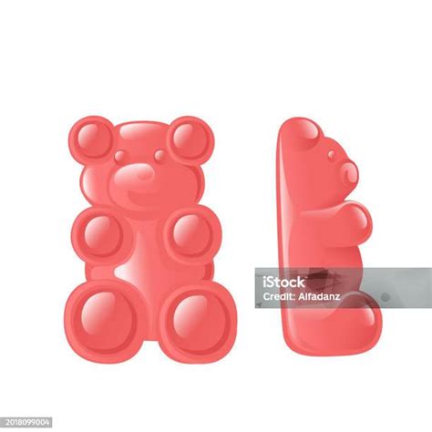 다채로운 거미 곰 달콤한 젤리 사탕 벡터 일러스트 레이 션 흰색 배경에 고립 과일에 대한 스톡 벡터 아트 및 기타 이미지