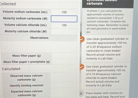 Collected Calculated Observed Mass Calcium StudyX