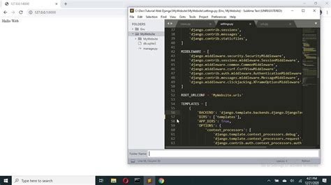 Cara Membuat Website Sederhana Dengan Sublime Text Dan Python Django