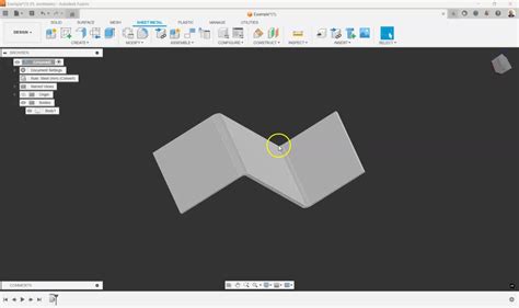 How To Convert A Solid Body To Sheet Metal Body And Make A Flat Pattern In Fusion