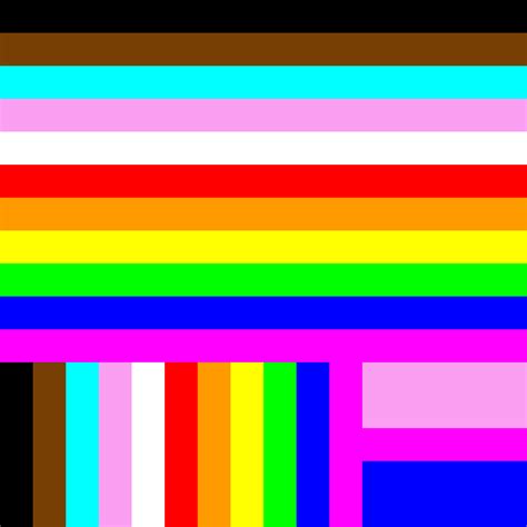 Lgbtq And Bi Flag Pixel Art