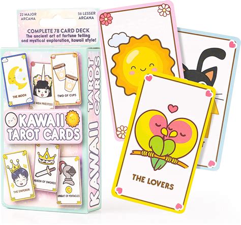 Cute Kawaii Tarot Cards For Beginners Anime Magic Oracle