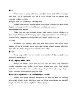 Pengertian Seks Bebas DOCX