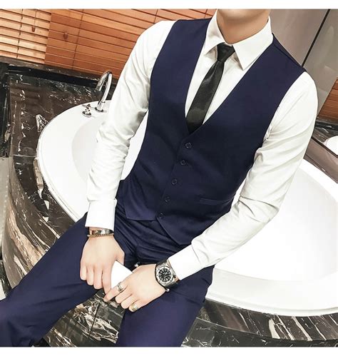 남성 정장 조끼 양복 베스트 브이넥 빅사이즈 Wk78 티몬