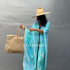 Qks Sexy Summer Kimonovacation Look Loose Fit Robebeach Etsy