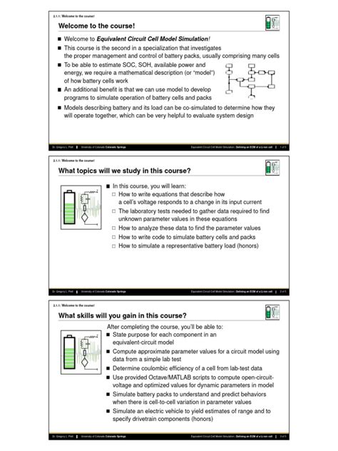 2equivalent Circuit Modelling Pdf Lithium Ion Battery Electrical Network