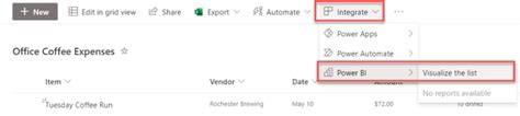 intro to the ‘visualize the list power bi feature for sharepoint lists recording from