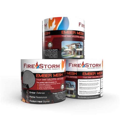 Wildfire Defense Mesh Ember Resistant Mesh Firestorm