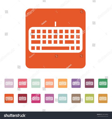 Keyboard Icon Keypad Input Typing Communication Stock Vector Royalty Free 296769866 Shutterstock