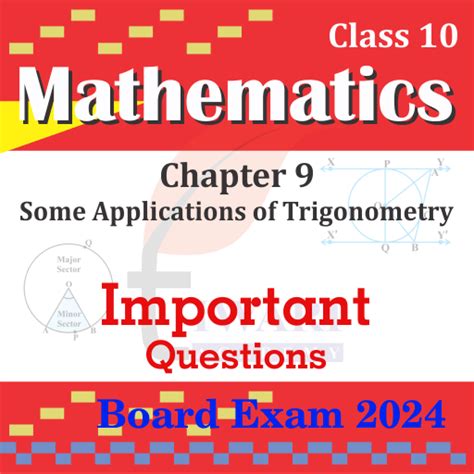 Class 10 Maths Chapter 9 Applications Of Trigonometry Extra Questions