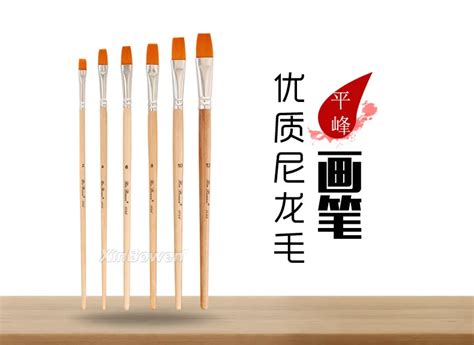 6 шт компл акварель гуашь Краски кисть сырой древесины разных Форма круглым заостренным