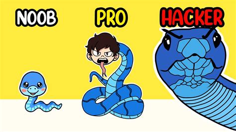 NOOB Vs PRO Vs HACKER En COLORFUL SNAKE DeGoBooM YouTube