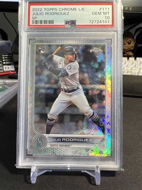 Julio Rodriguez 2022 Topps Chrome Logofractor Edition 111 Sp Variation