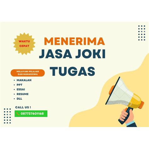 Jual Jasa Joki Tugas Kuliah Sekolah Umum Shopee Indonesia