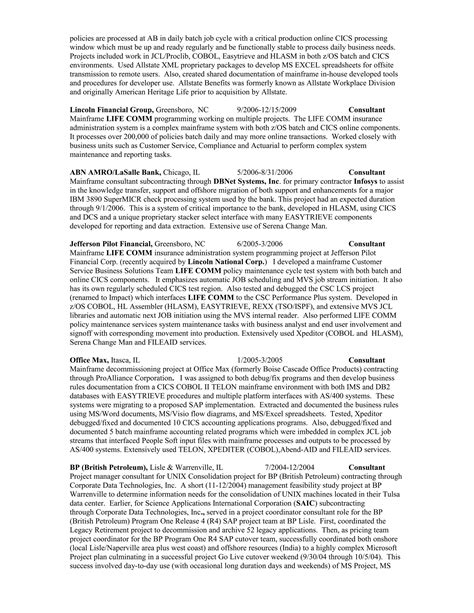 Richardrexpalace Cobol Db2 Lifecomm Life70 Doc Doc Operating