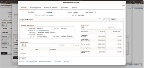 Rapid Calculation In Global Payroll Peoplesoft Hcm Image 51