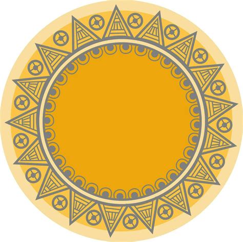 Abstract Geometric Circular Frame Design 24950666 Vector Art At Vecteezy