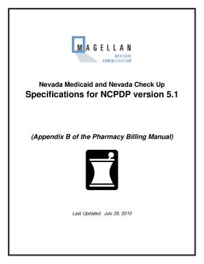 Fillable Online Specifications For NCPDP Version Fax Email Print PdfFiller