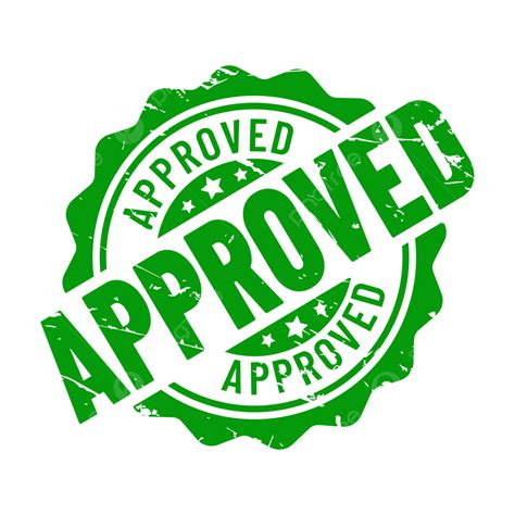 Approved Stamp With Green Color Vector Approved Stamp Greenstamp Approved Png And Vector With
