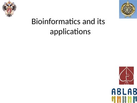 Bioinformatics And Its Applications Converted Pptx