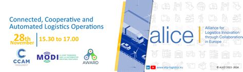 Webinar “connected Cooperative And Automated Logistics Operations Activity Field Launch