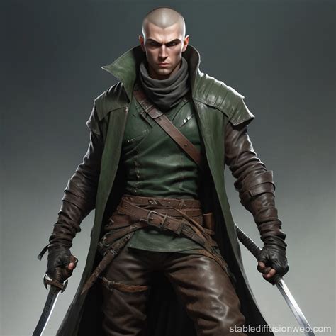 Dark Fantasy Rogue Character Concept Stable Diffusion Online